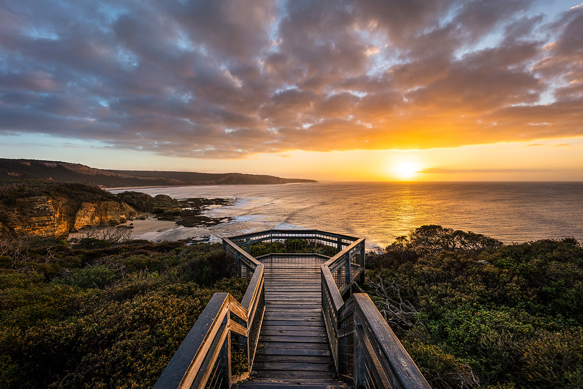 Stunning sunrise, Point Addis – Bells Fine Art